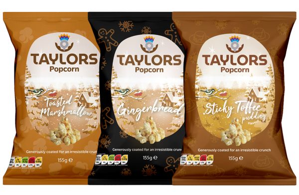 Christmas popcorn from Taylors Snacks